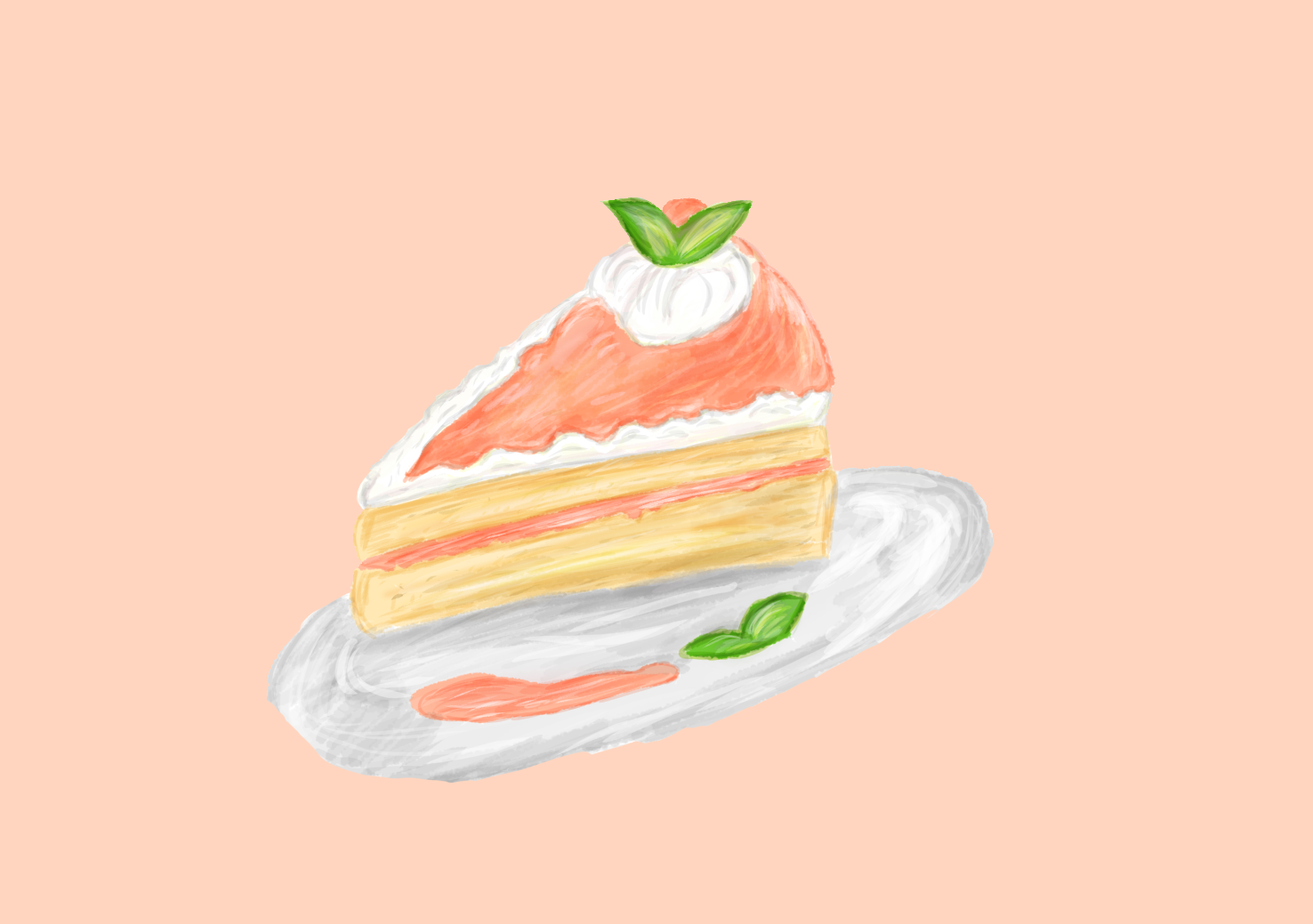 Strawberry Cake - ibisPaint