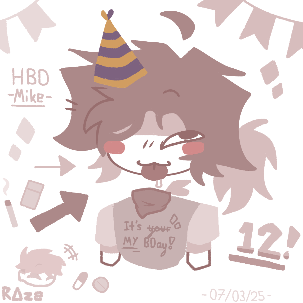 HBD to my classmate🎉 - ibisPaint