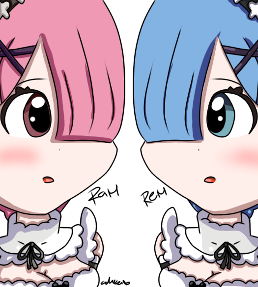 ram y rem - ibisPaint
