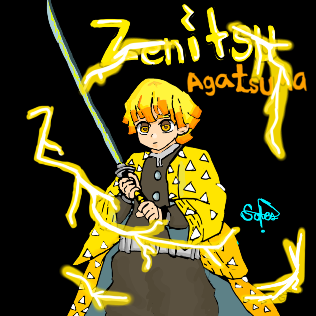 Zenitsu Agatsuma - ibisPaint