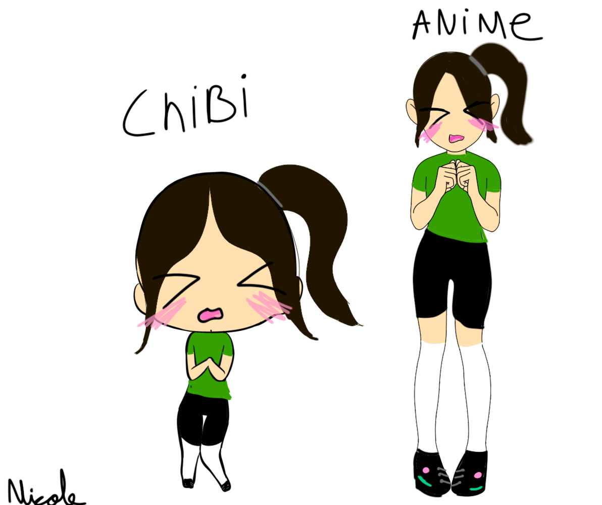 anime vs chibi - ibisPaint