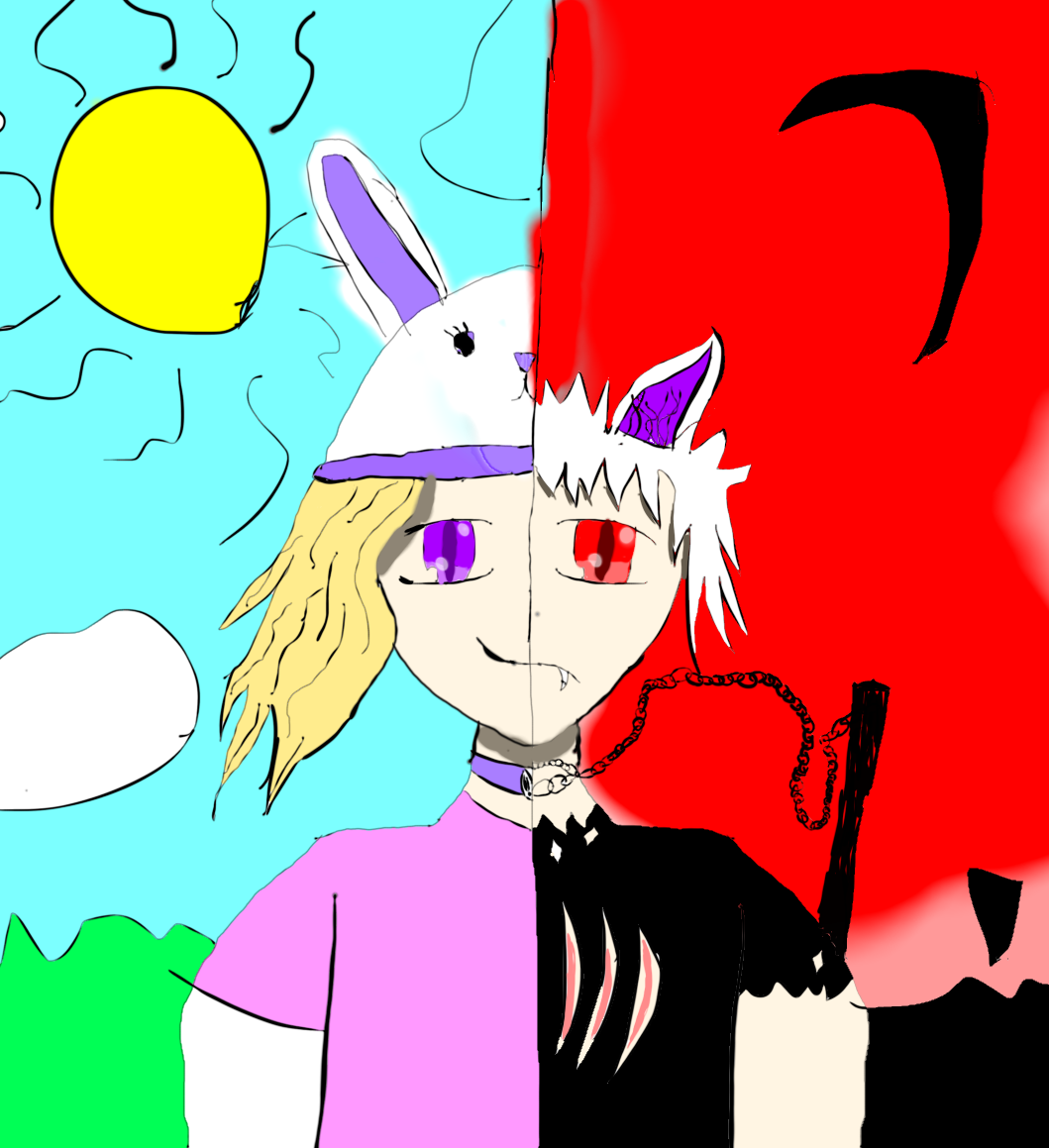 Two sides one girl - ibisPaint