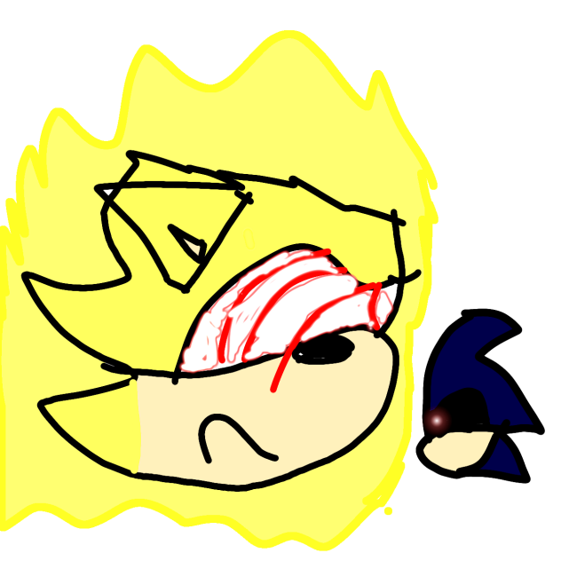 fleetway super Sonic vs sonic.exe - ibisPaint