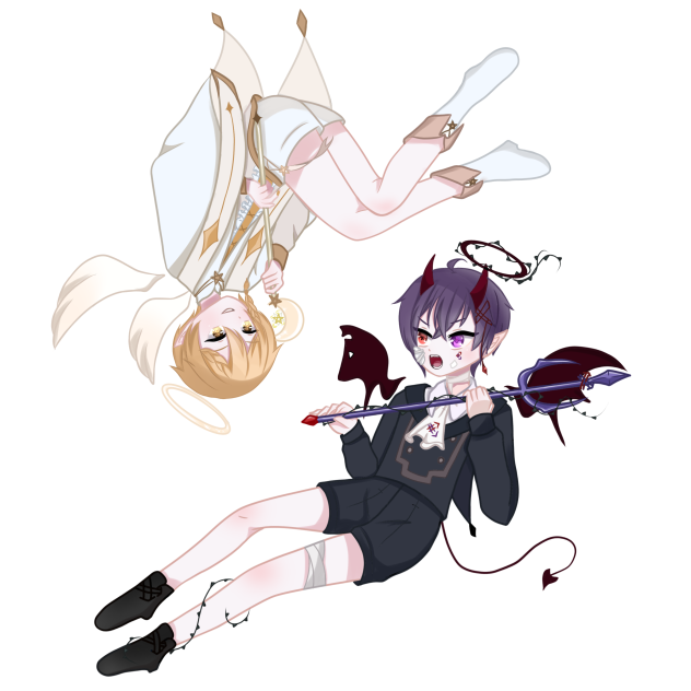 Sou😇 X Shu👿(OC) - ibisPaint