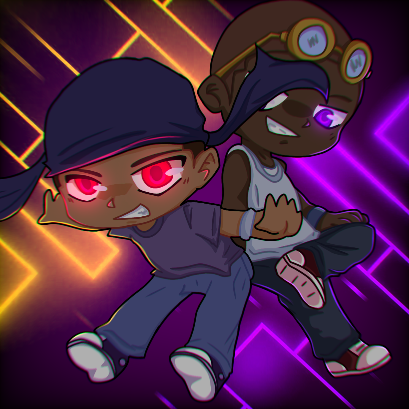 Teddy Slump and 1Leo - ibisPaint