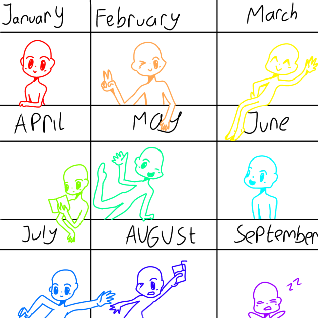 Calendar collab - ibisPaint