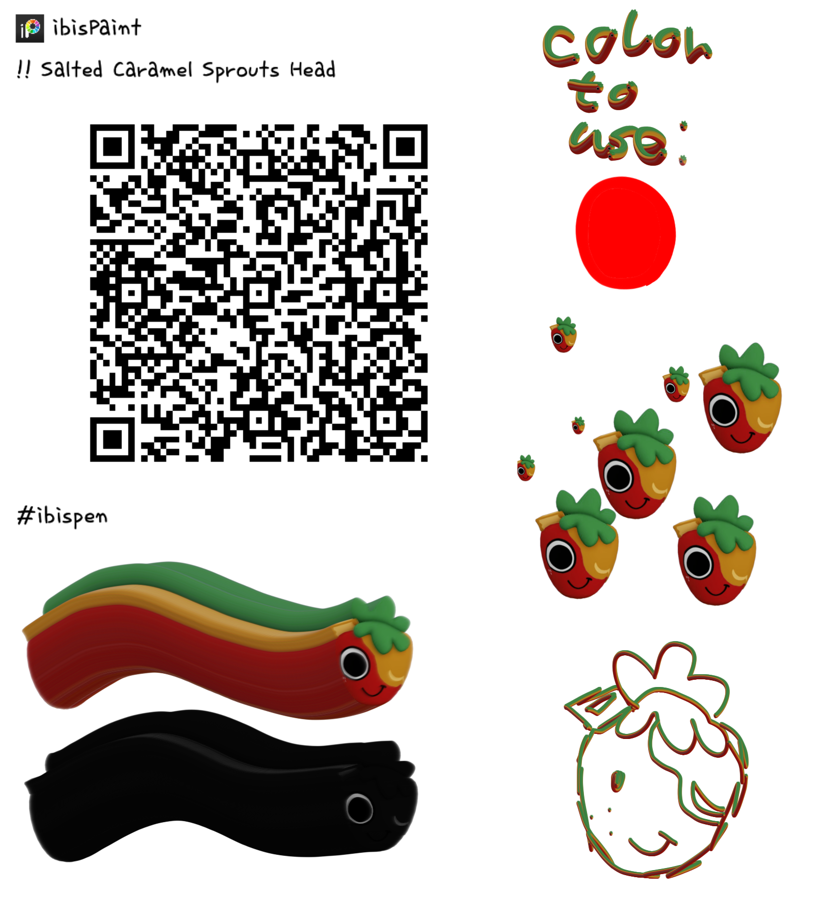 !! Salted Caramel Sprouts Head - ibisPaint