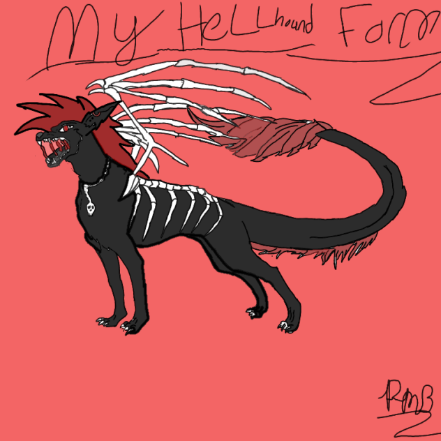 My Hellhound form - ibisPaint