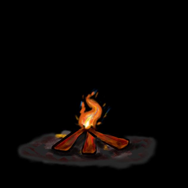 Camp fire animation - ibisPaint