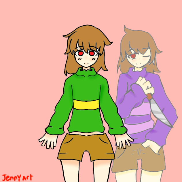 Chara and Frish Underswap - ibisPaint