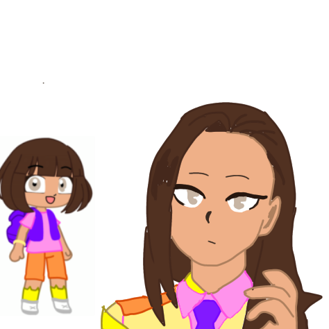 Momo with Dora’s color palette - ibisPaint