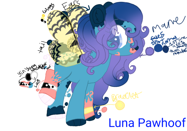 Luna Pawhoof my new oc - ibisPaint