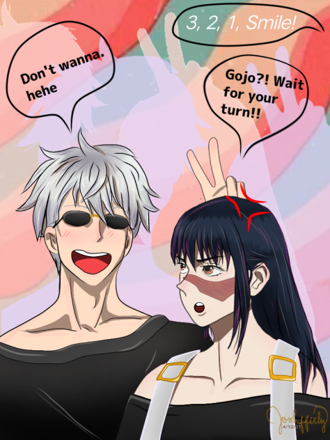 Gojo and Utahime - ibisPaint