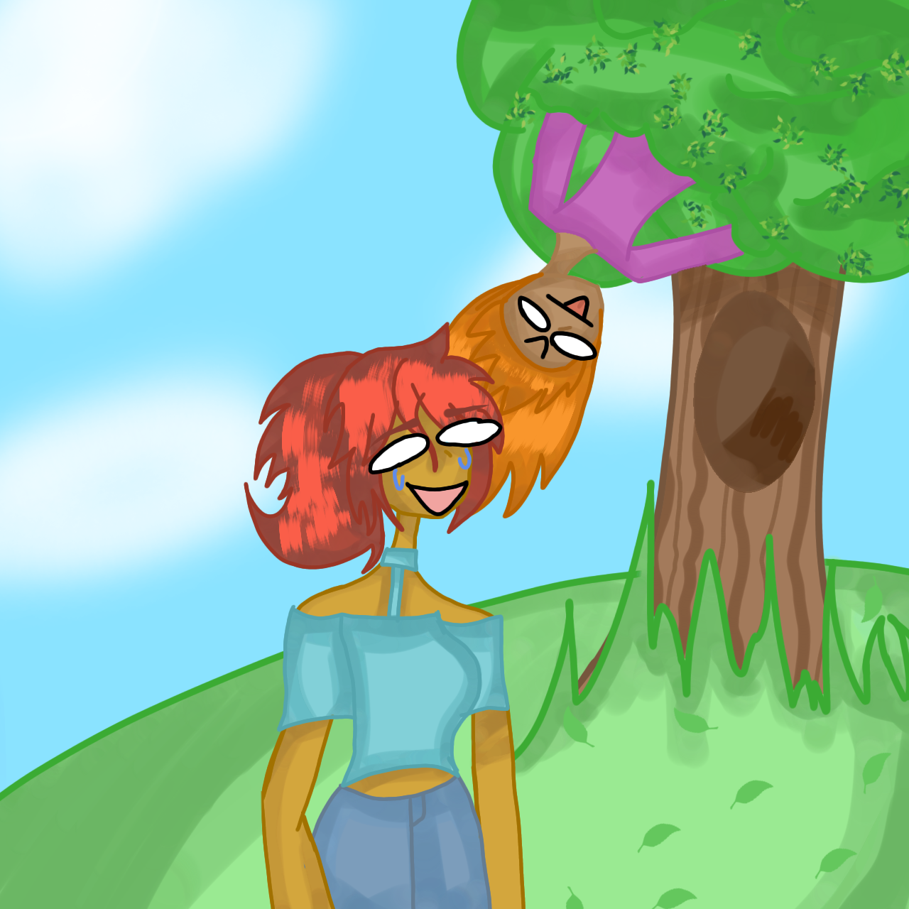 how did you get stuck in a TREE - ibisPaint