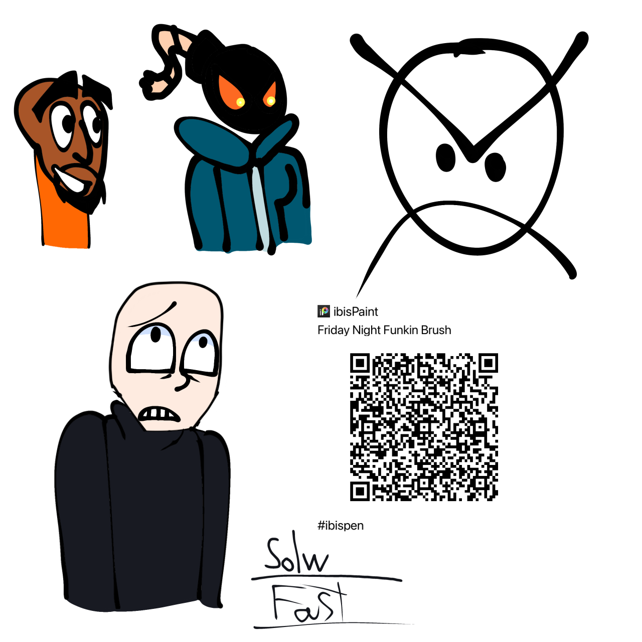 Friday night Funkin Brush - ibisPaint