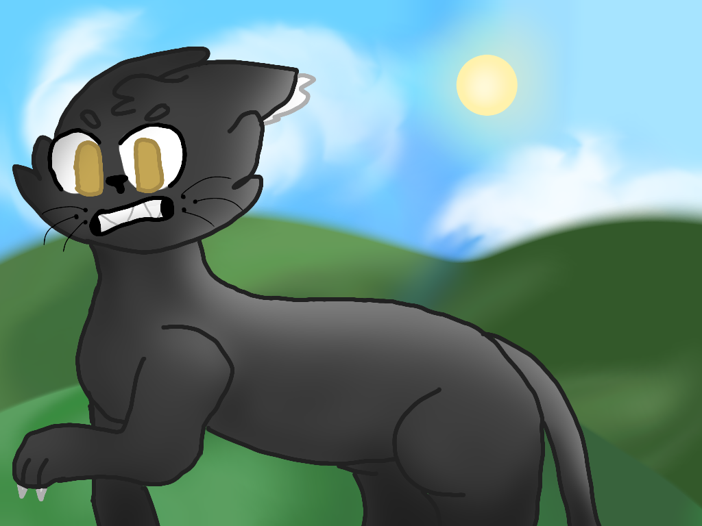 Angry Black Cat - ibisPaint