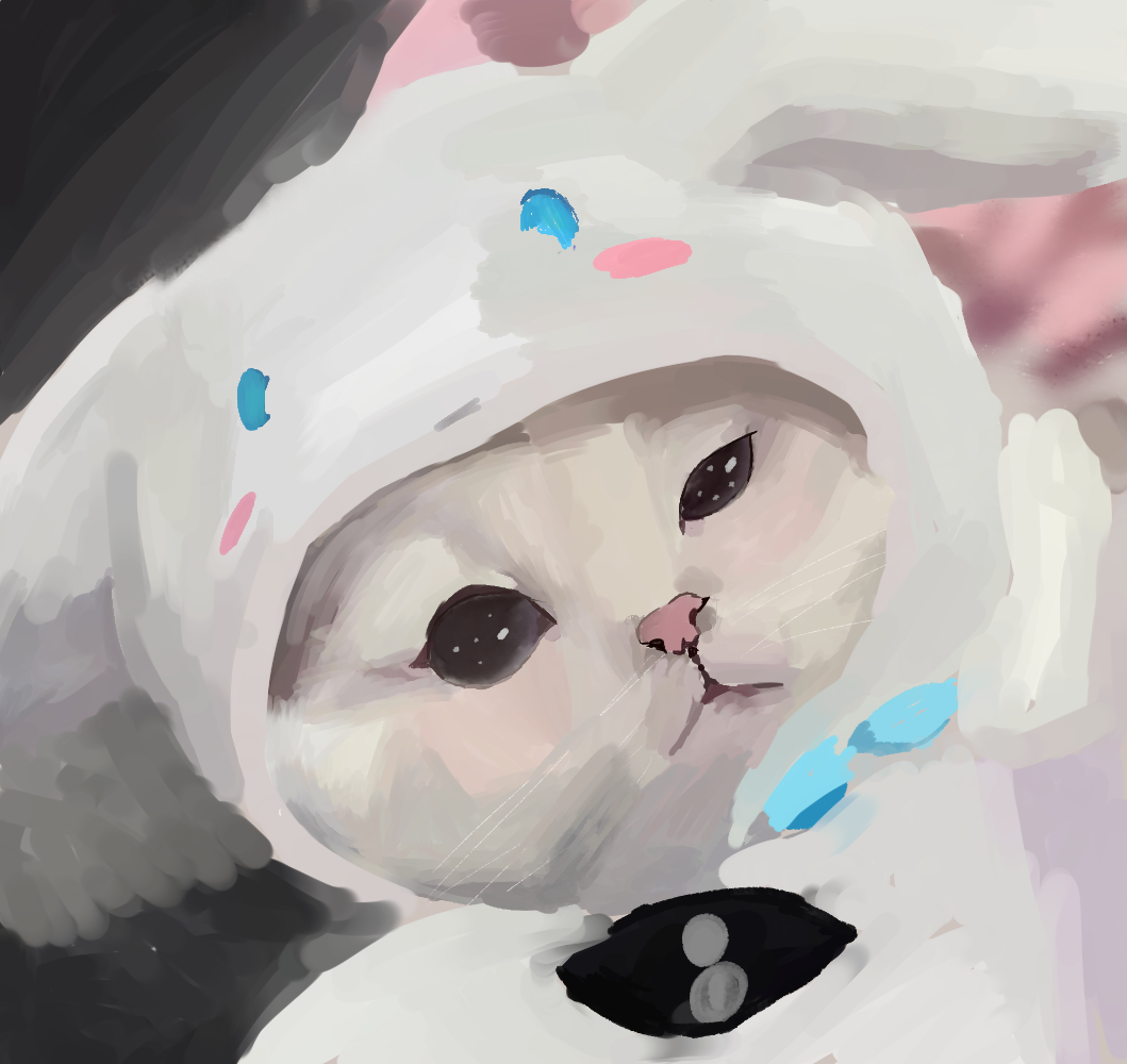 Cinnamon roll cat - ibisPaint
