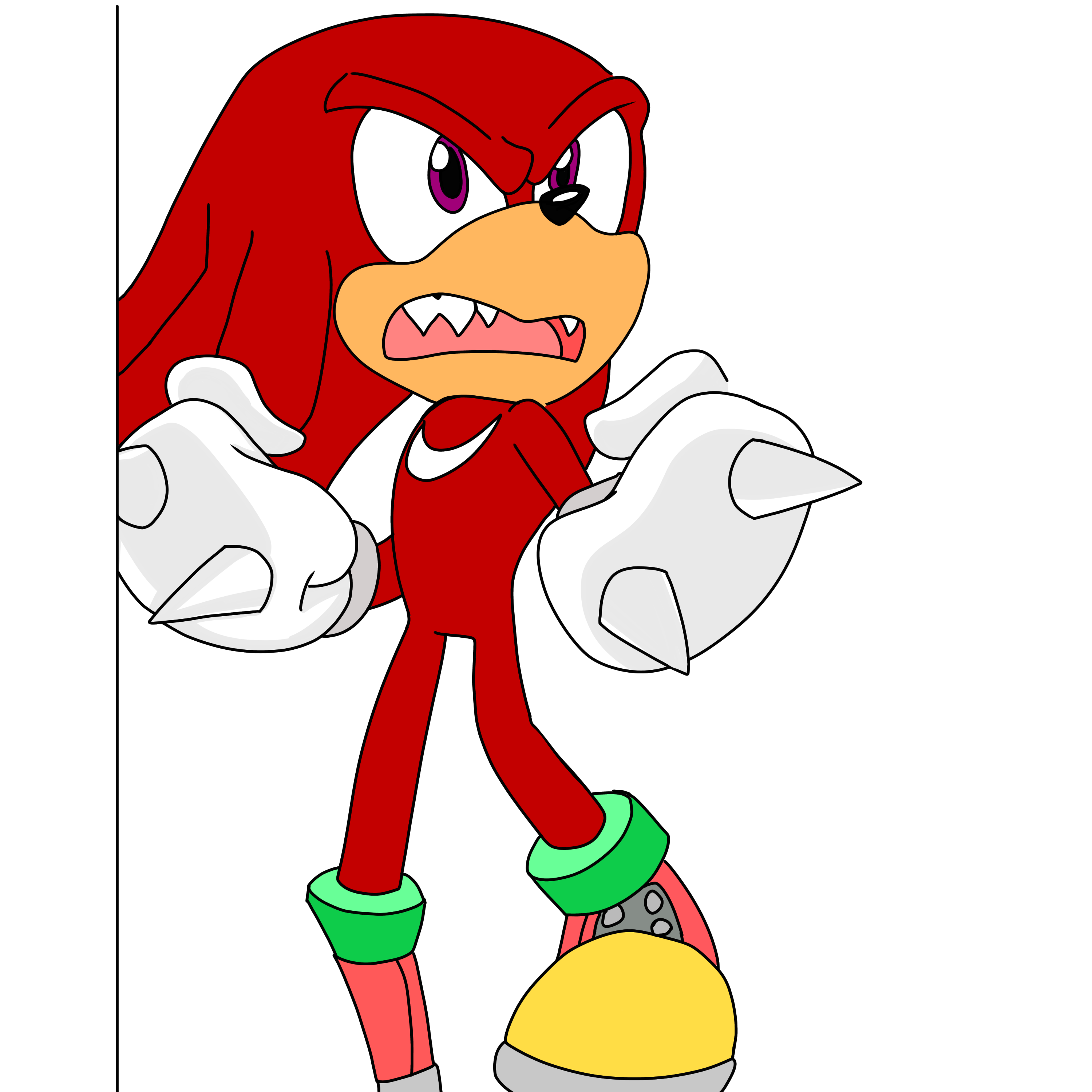 knock knock, it's knuckles - ibisPaint