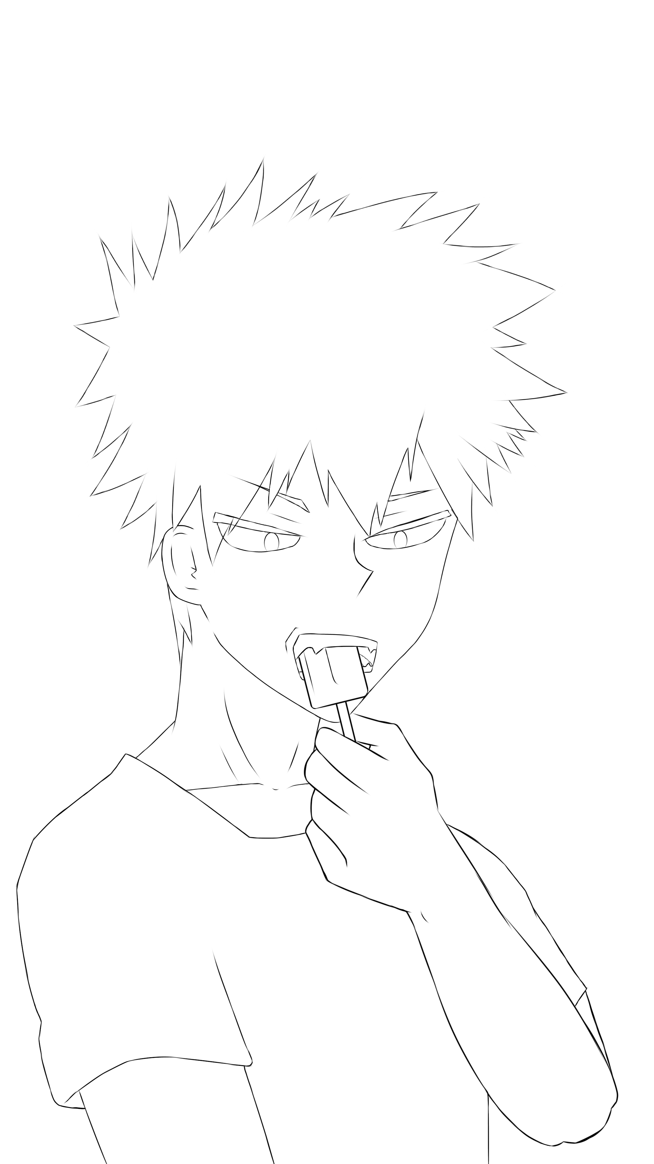 Katsuki Bakugou Line Art - ibisPaint