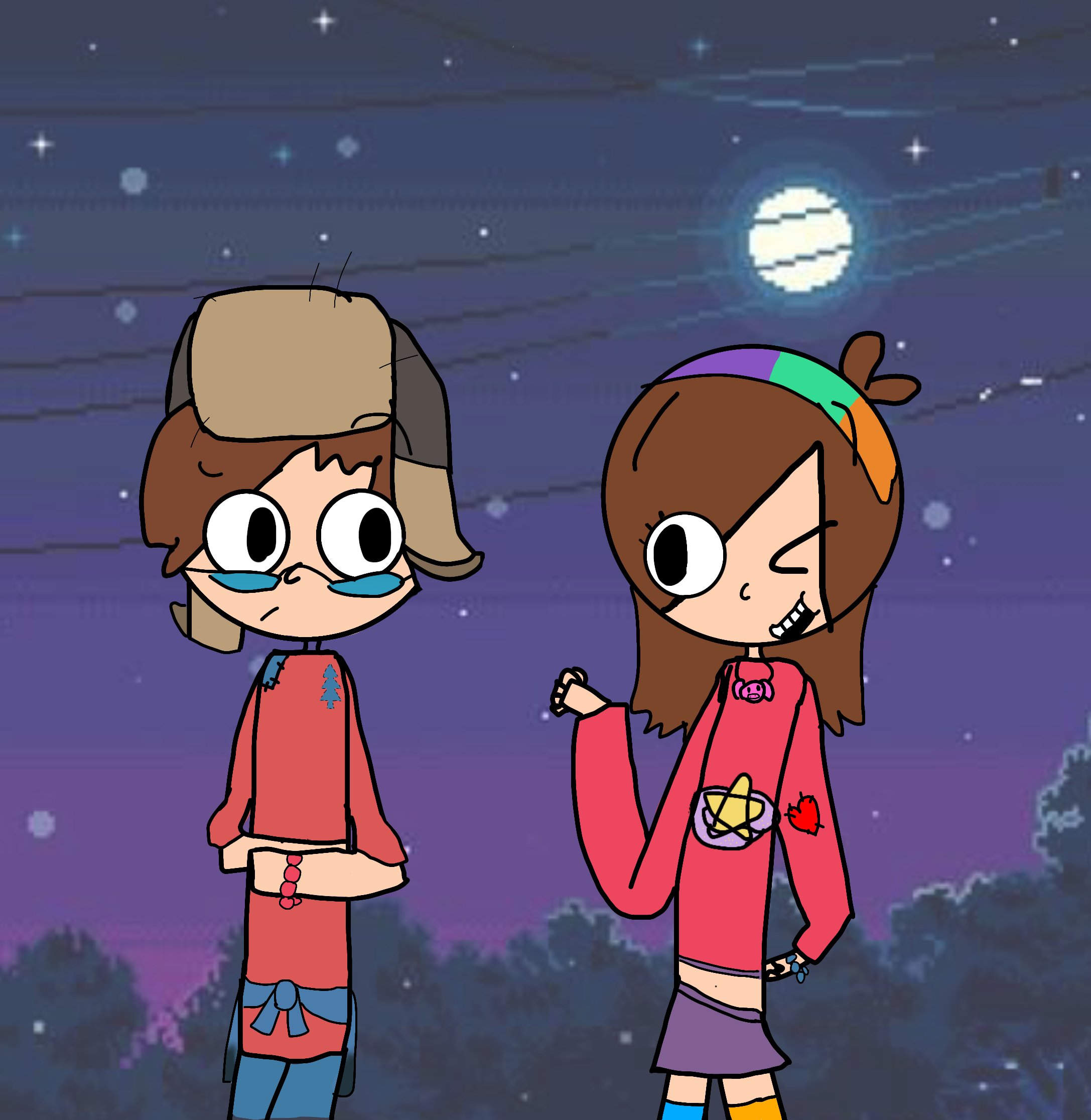Future Mabel and Dipper - ibisPaint