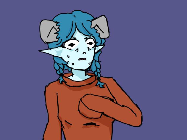 Shy little Megan - ibisPaint