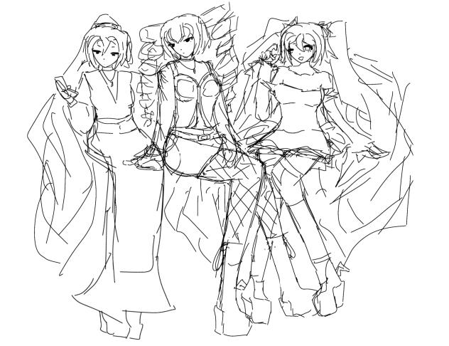 Triple Gothic Baka (wip) - ibisPaint