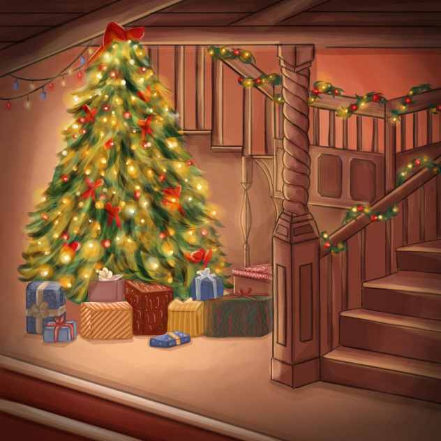 cozy Christmas background (2) - ibisPaint