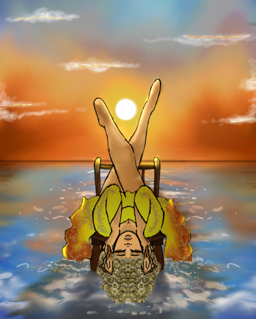 The sound of waves in seashells - ibisPaint