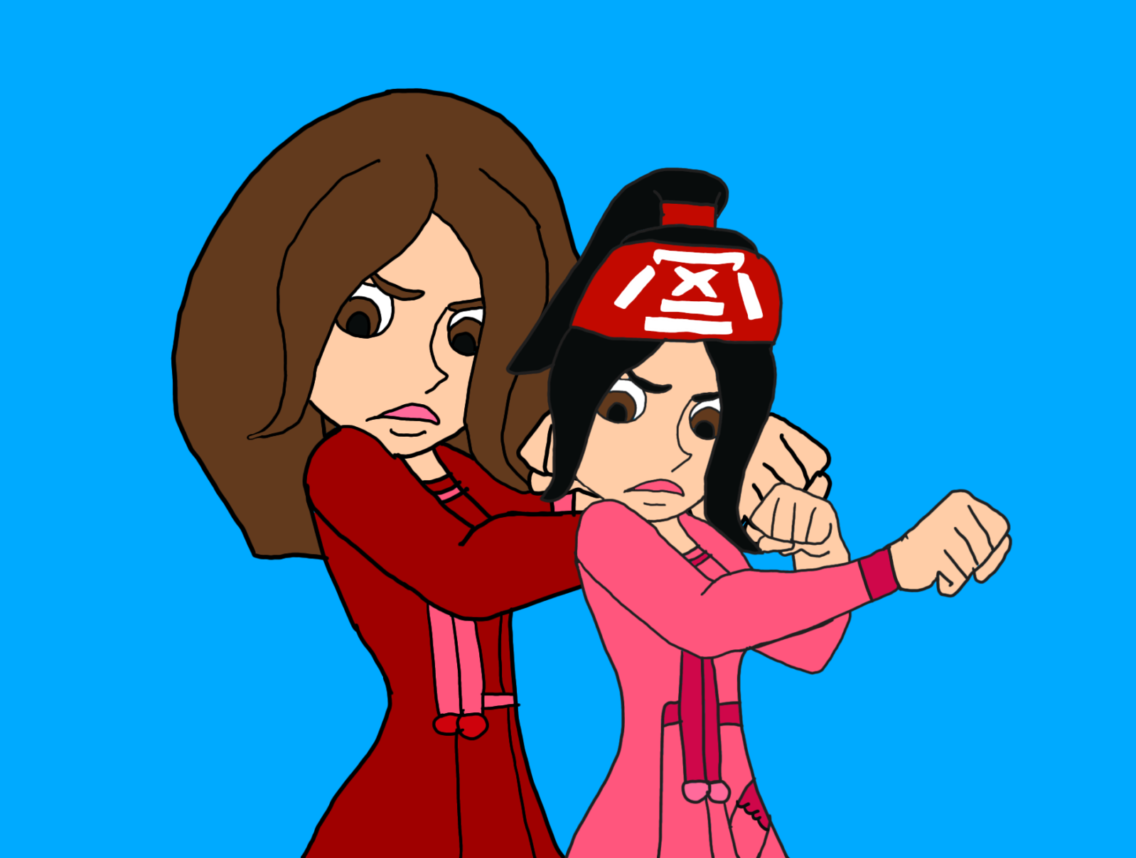 Wendy And Suzume Punching! - ibisPaint
