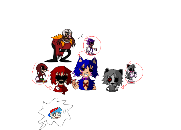 triple trouble fanfare but human owo - ibisPaint