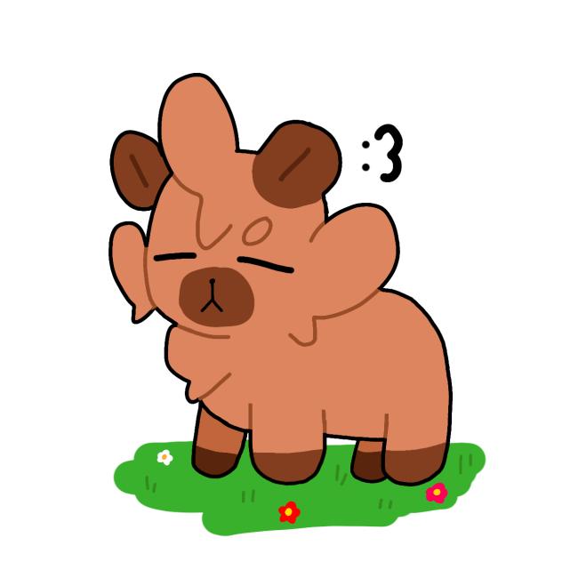 sticker capybara my style - ibisPaint