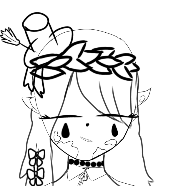 oc drawing hair coloring page - ibisPaint