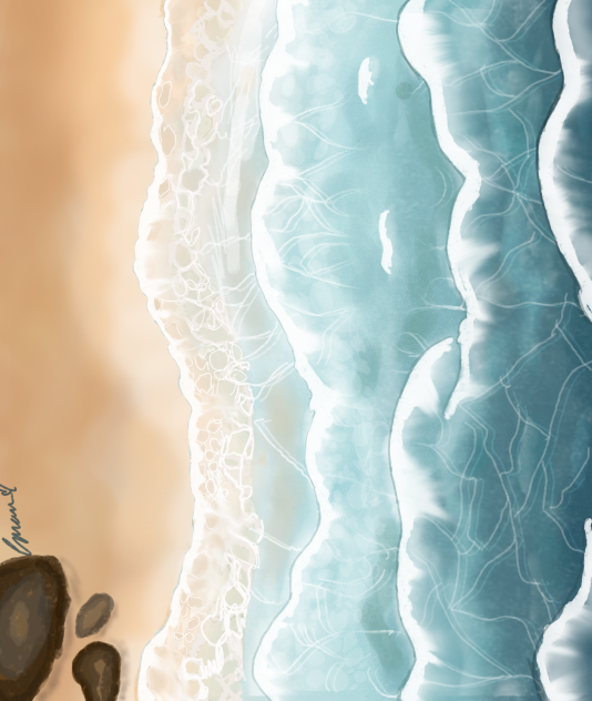 how to draw sea - ibisPaint