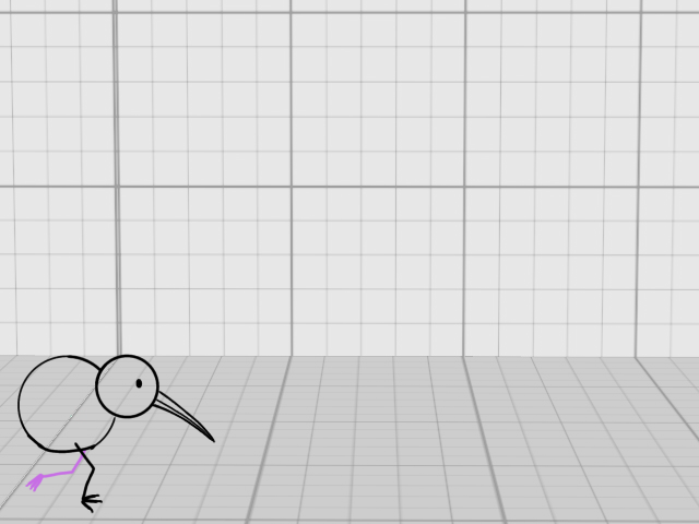 Running kiwi - ibisPaint