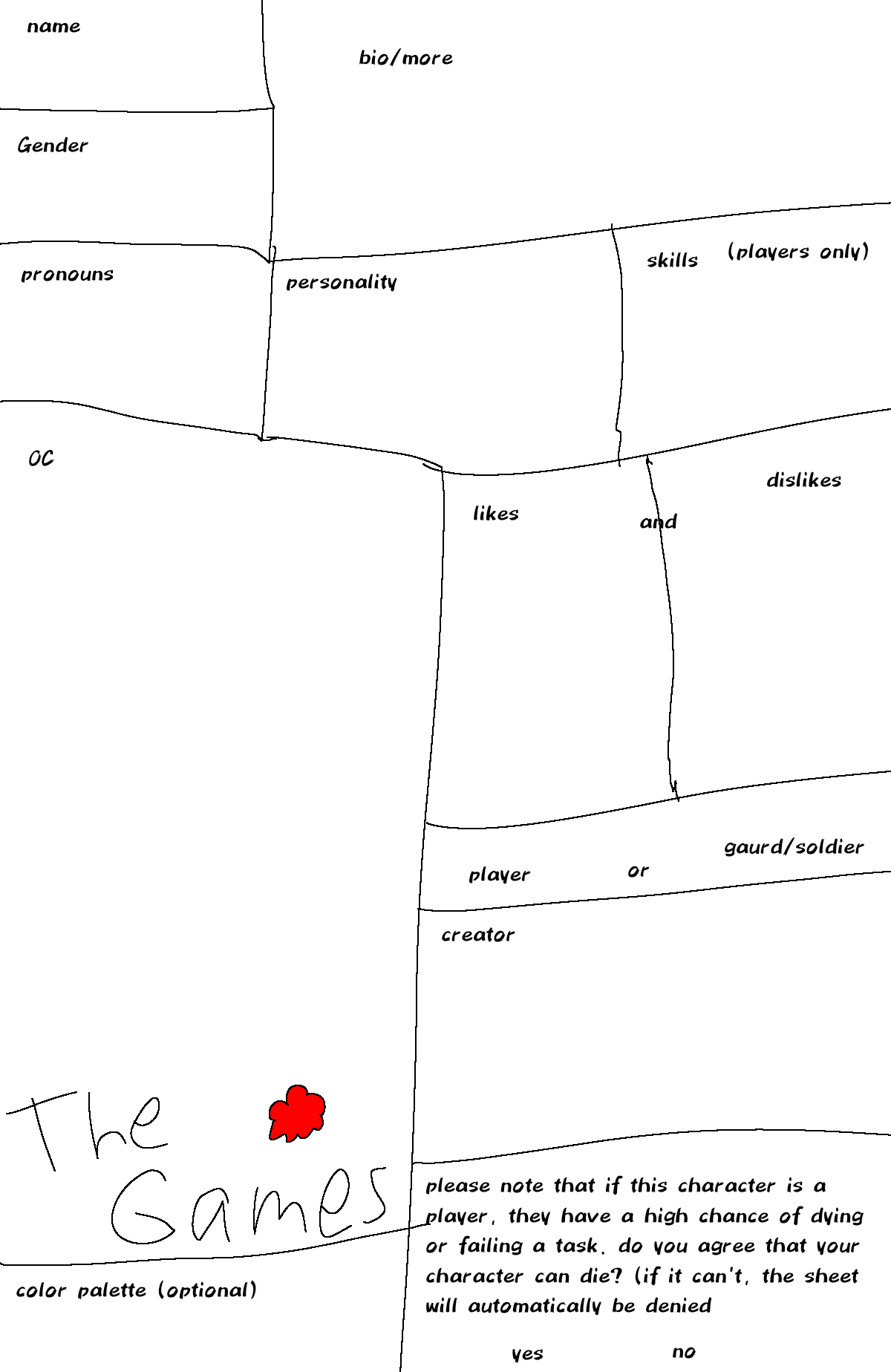 The Games character sheet - ibisPaint