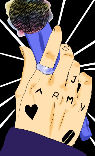 bts 💜 hand - ibisPaint