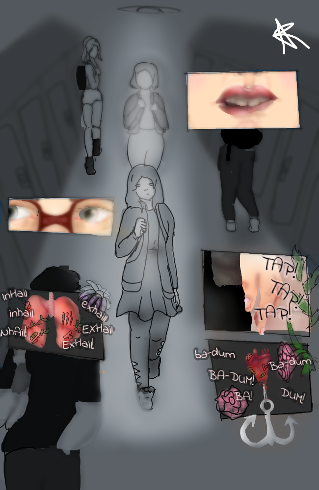 Bite,Look,Tap,Breath,Heart beat,Repeat - ibisPaint