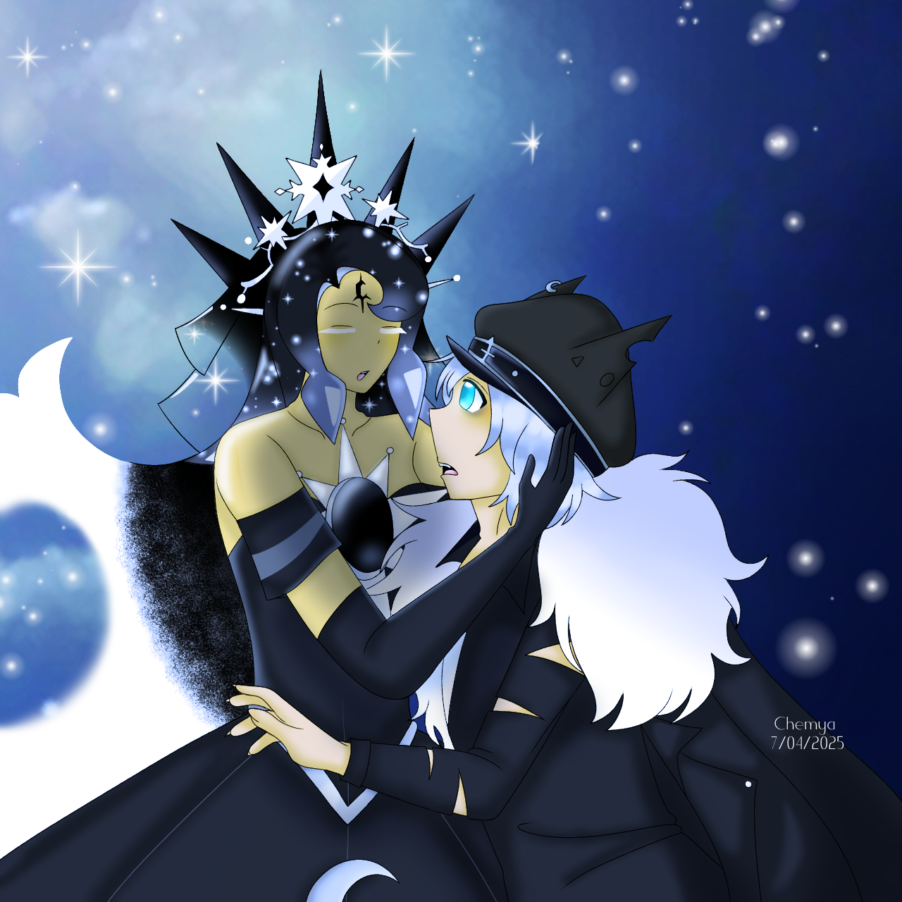 Moonlight Cookie and Werewolf Cookie - ibisPaint