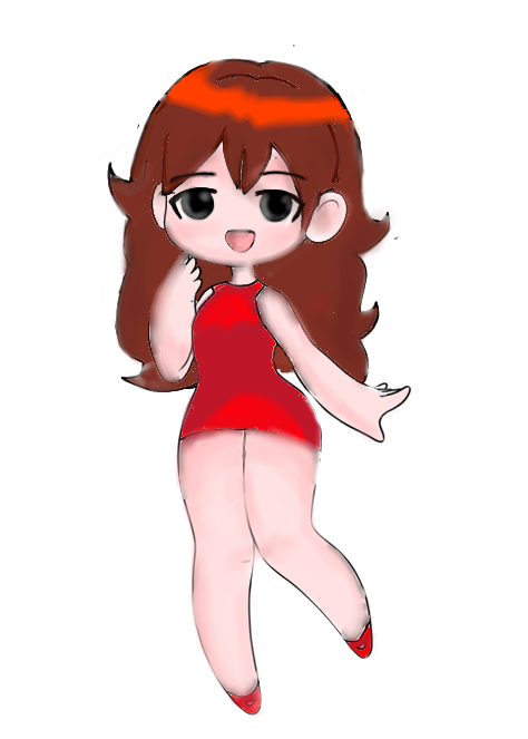 Drawing girlfriend FNF - ibisPaint