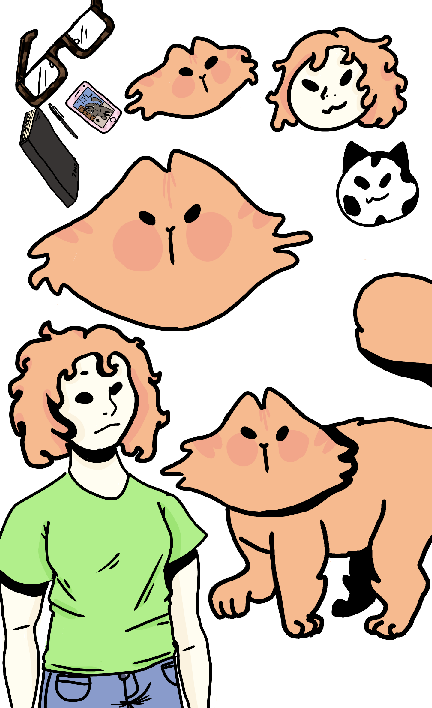 Noodle Cat In Color - ibisPaint