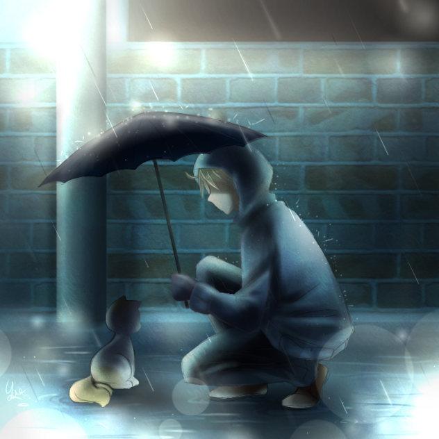 Rainy night - ibisPaint
