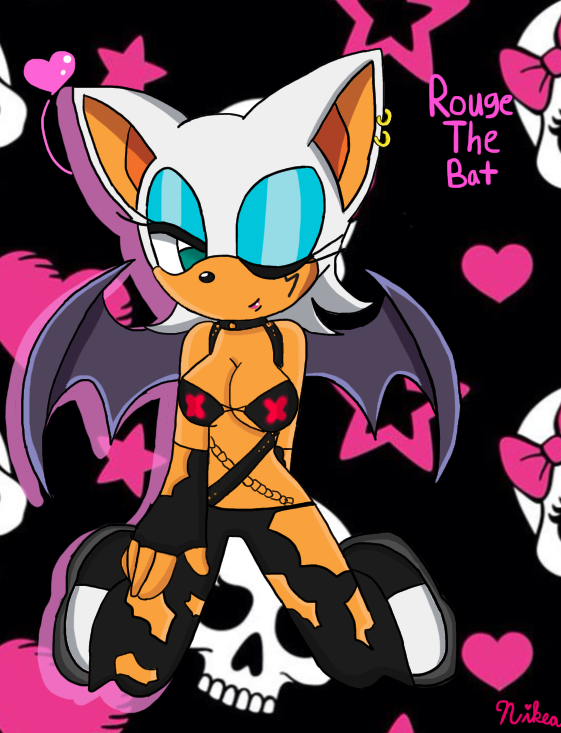 Rouge The Rockstar Bat Queen - ibisPaint