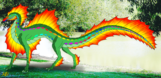 Rainbow dragon - ibisPaint