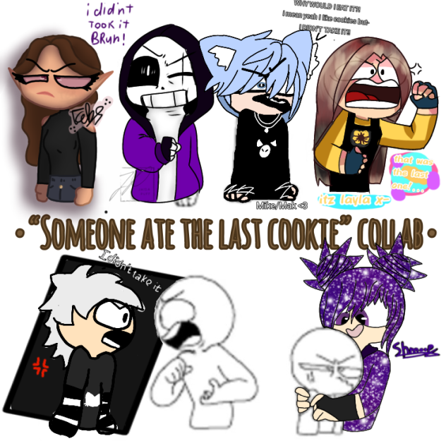 who ate it! # collab # cookies - ibisPaint