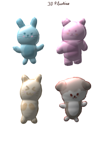 3D Plushies - ibisPaint