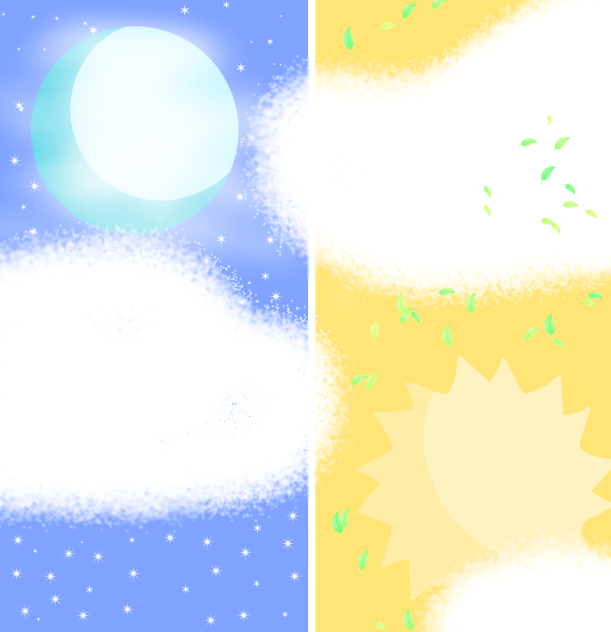 Sun and moon - ibisPaint