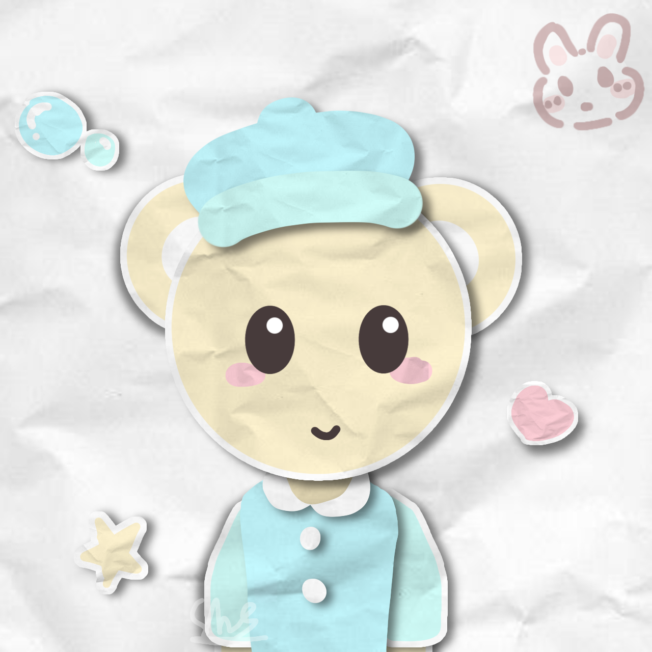 yellow office bear💛 - ibisPaint