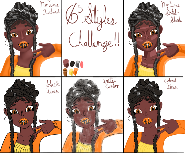 5 styles challenge - ibisPaint