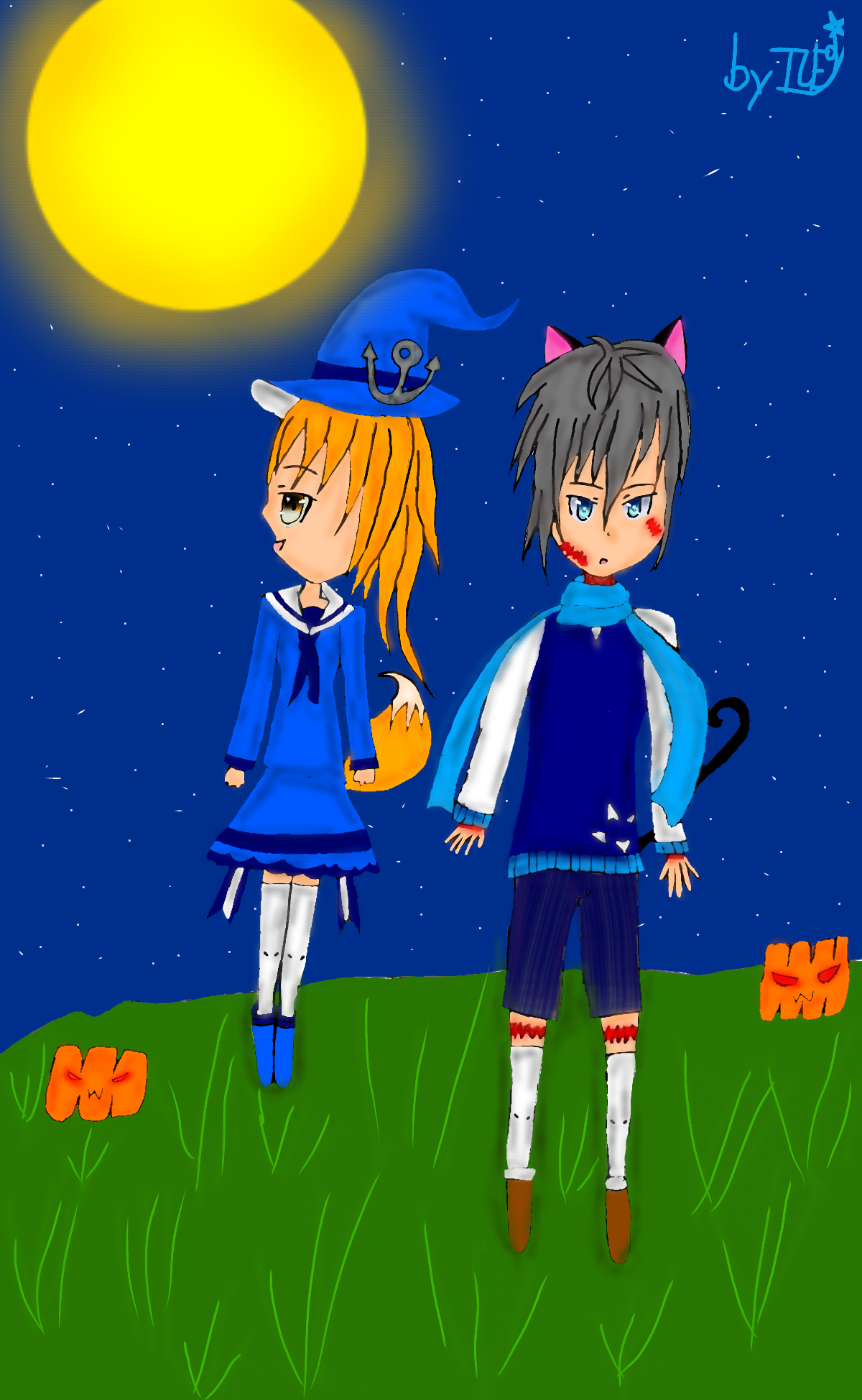 [Speed Paint]Miriru and Moo - ibisPaint