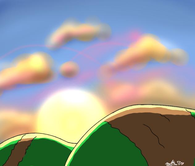 Sunset Practice - ibisPaint